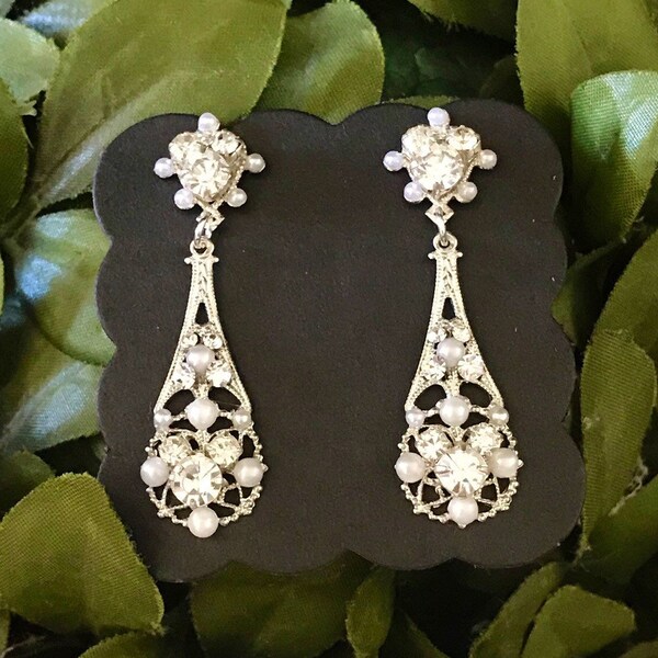 Wedding Earrings for Brides - Etsy