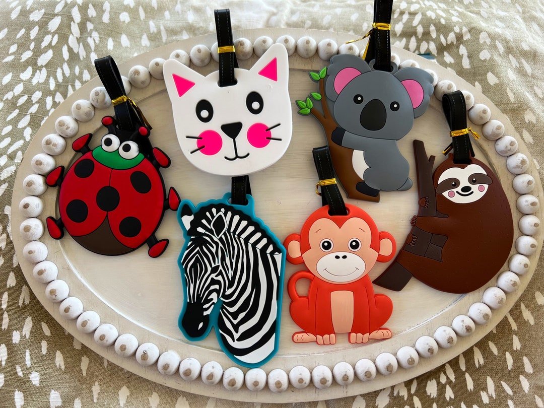 Kids Super Cute Animal Luggage Tags - Etsy