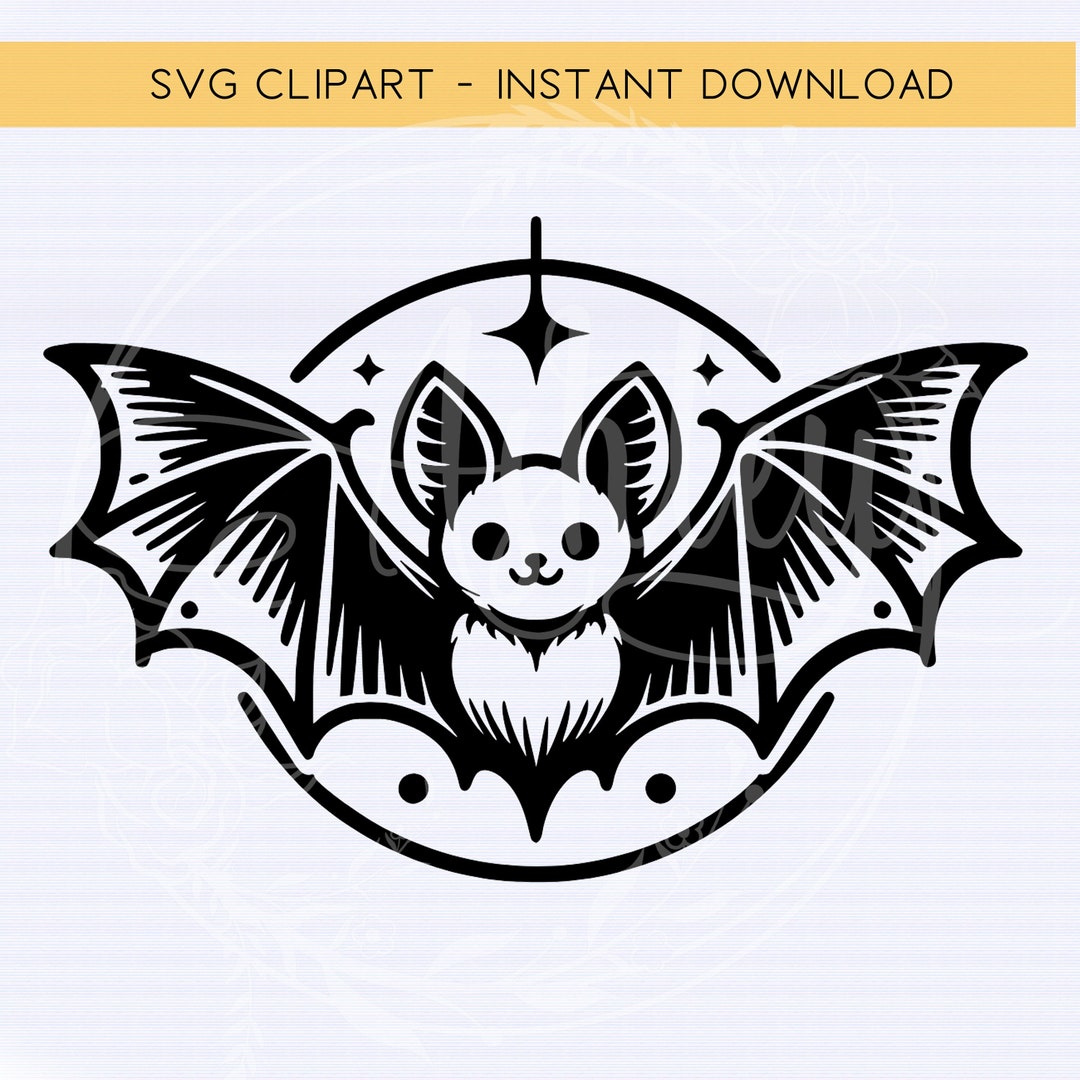 Bat Svg, Bat Clipart SVG for Cricut, Goth Bat Svg Files for Cricut ...