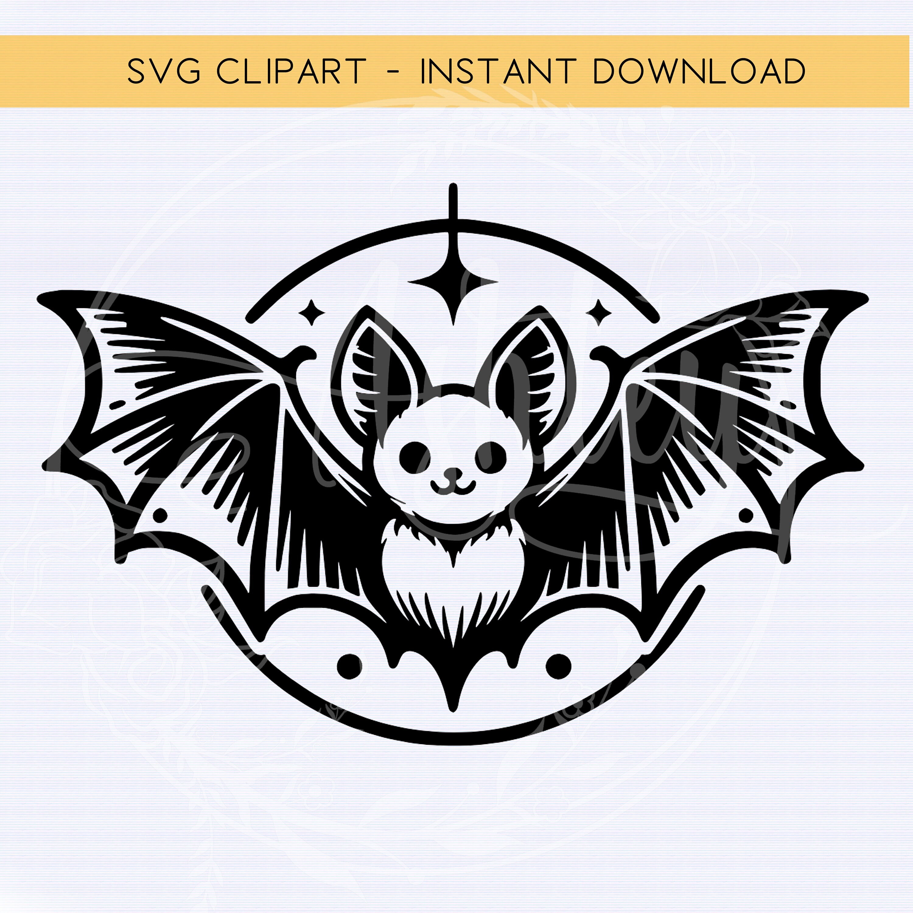 Bat Svg, Bat Clipart SVG for Cricut, Goth Bat Svg Files for Cricut ...
