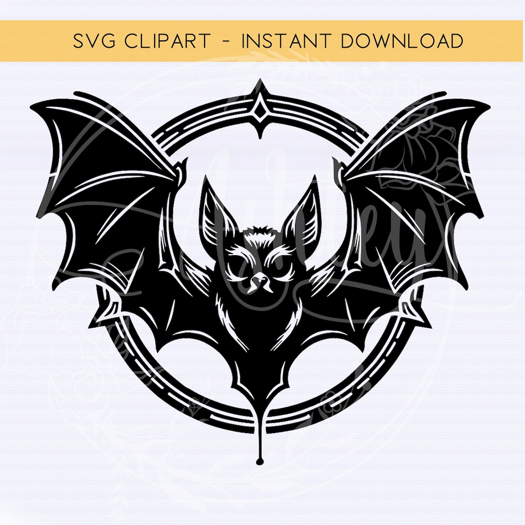 Bat Svg, Bat Clipart SVG for Cricut, Goth Bat Svg Files for Cricut ...