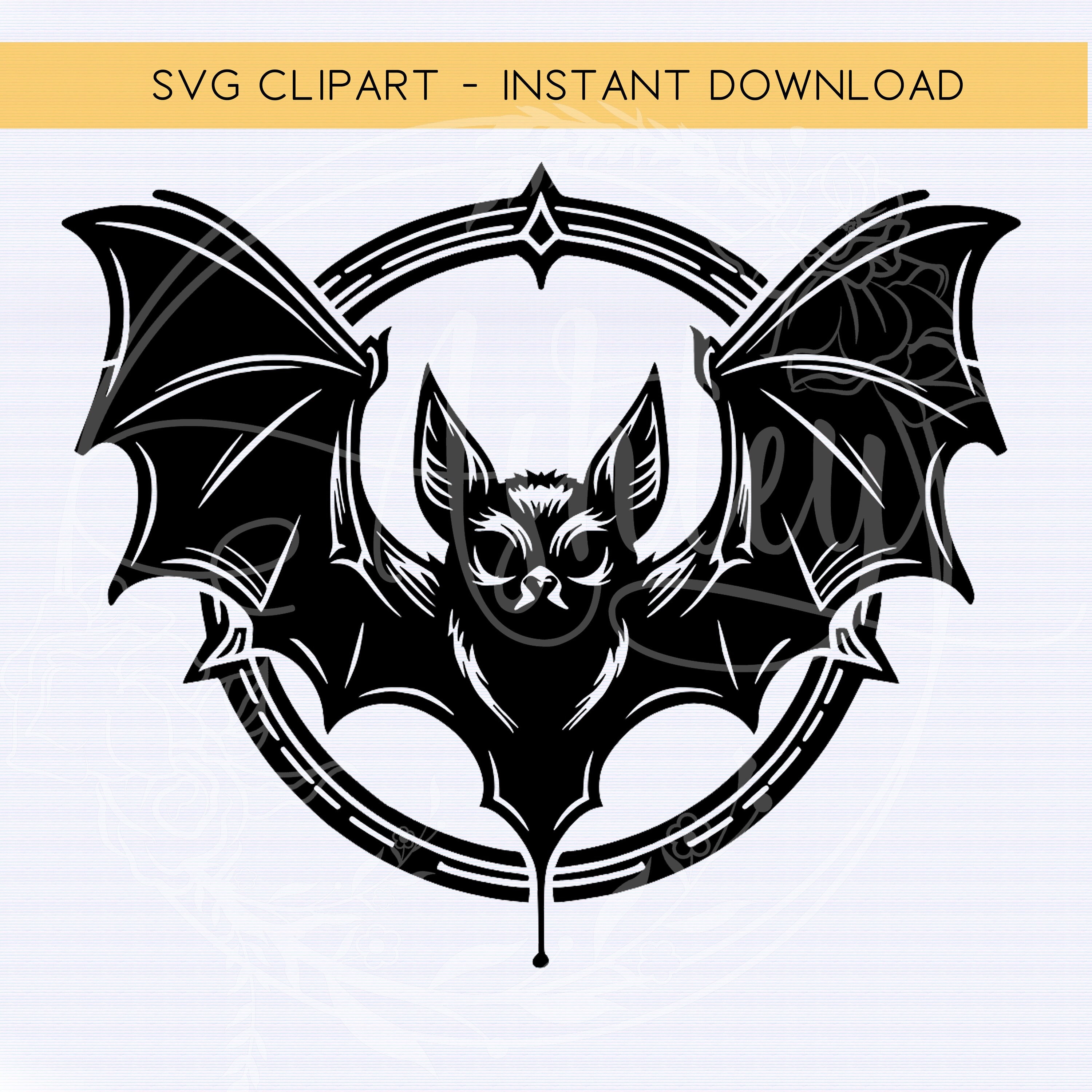 Bat Svg, Bat Clipart SVG for Cricut, Goth Bat Svg Files for Cricut ...