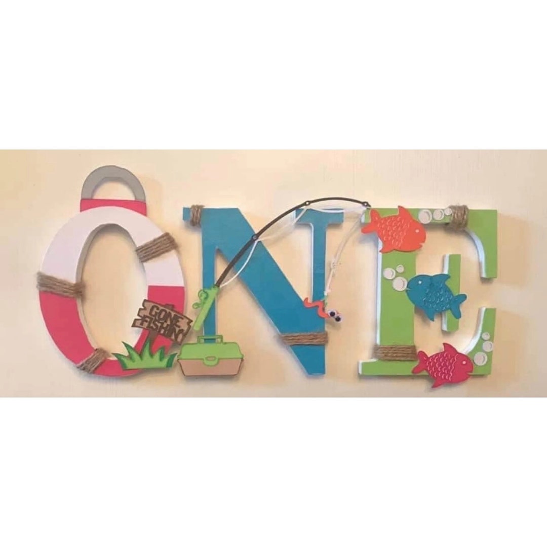 Gone Fishing Letters - Etsy