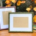 Glossy Beaded Bobbin Picture Frame Lacquered Bobbin Frame Painted ...