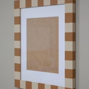 Striped Frame | Checkered Frame | Hand Painted Picture Frames | Cottage ...