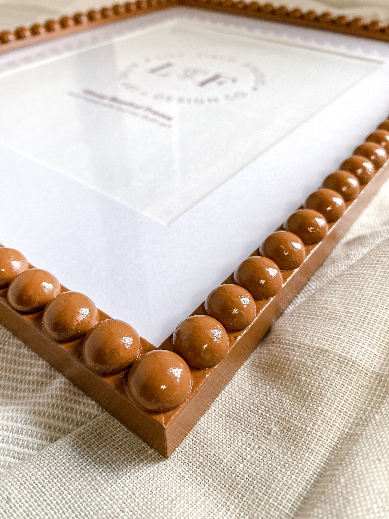 Glossy Beaded-bobbin Picture Frame Lacquered Bobbin Frame - Etsy UK