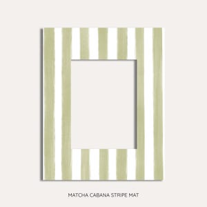 Striped Pattern Photo Mat | Cabana Stripe for Picture Frame | Colorful ...