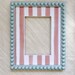 Glossy Beaded Bobbin Picture Frame Lacquered Bobbin Frame Painted ...
