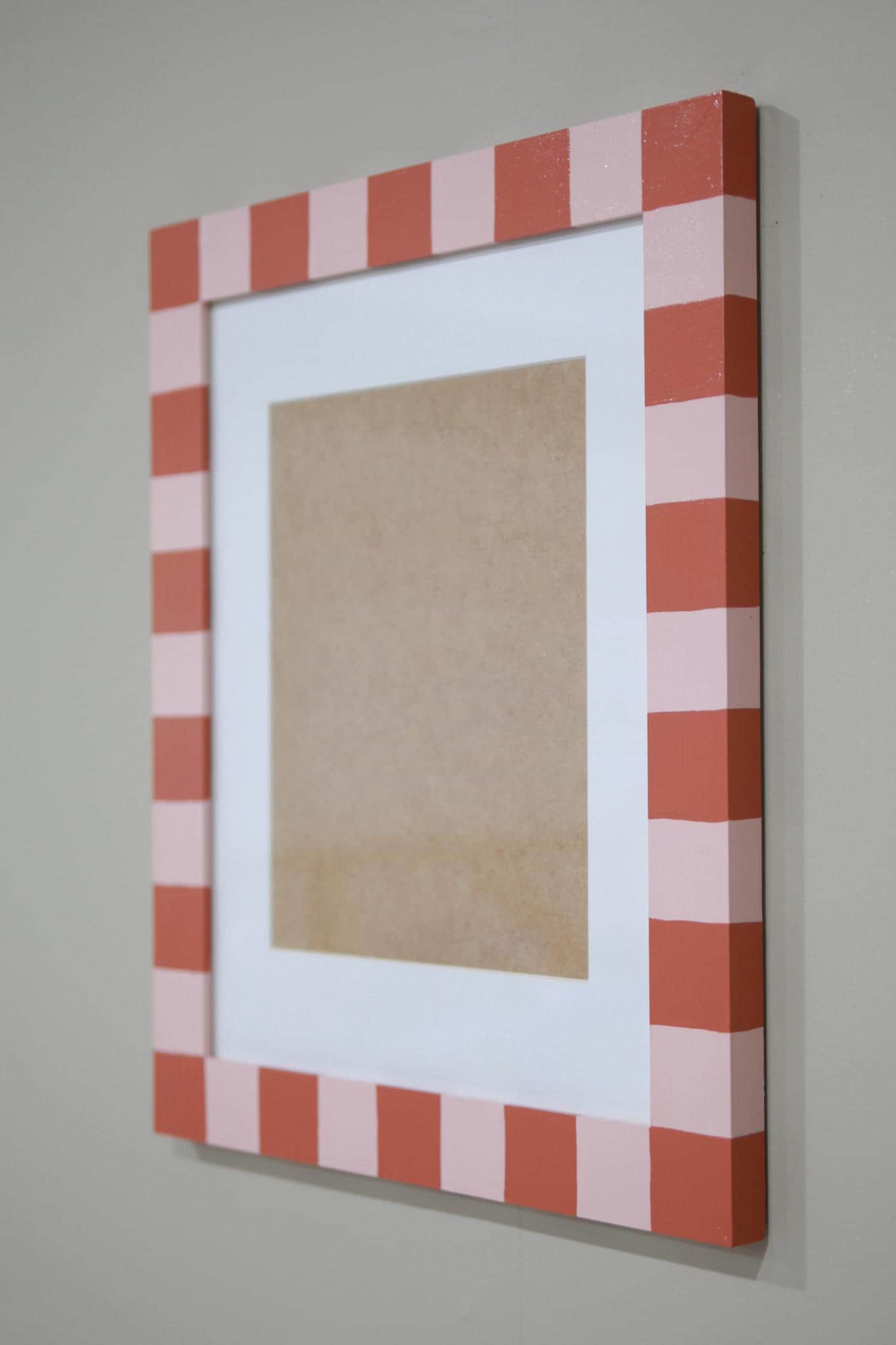 Striped Frame | Checkered Frame | Hand Painted Picture Frames | Cottage ...