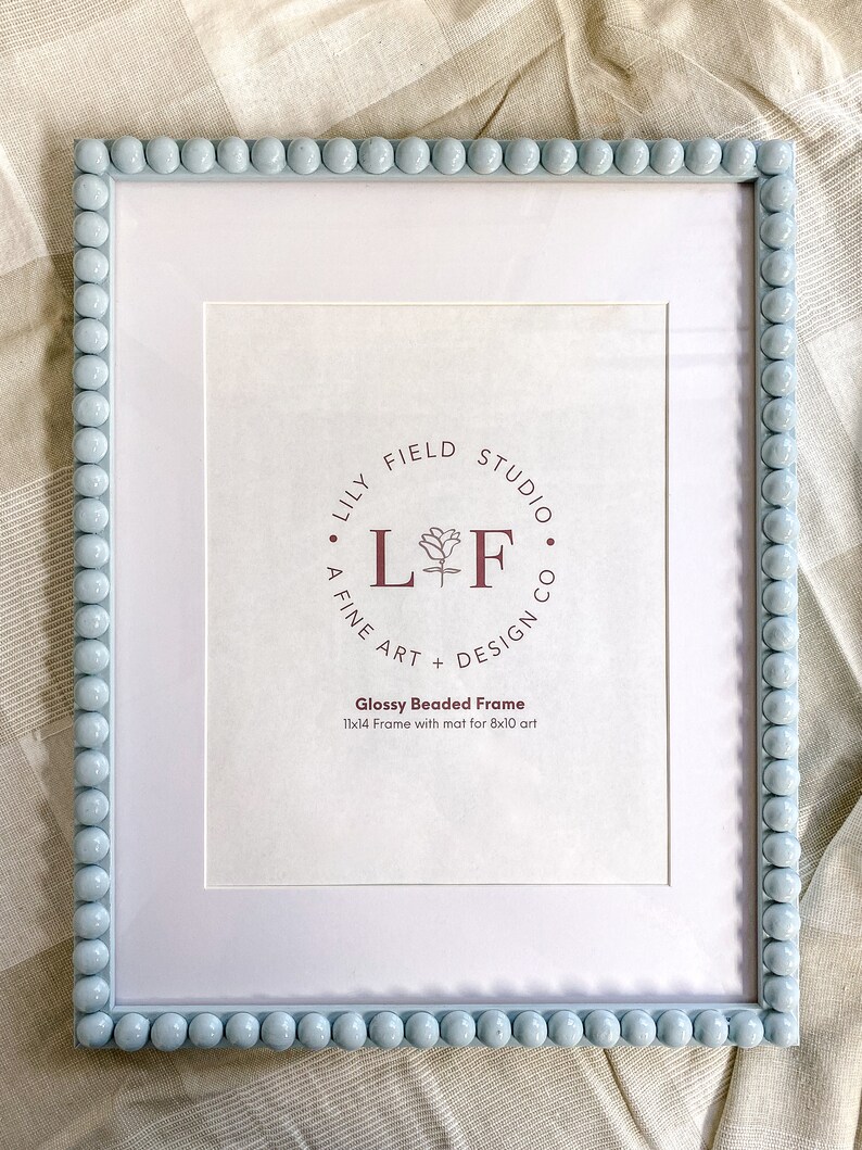 Glossy Beaded-bobbin Picture Frame Lacquered Bobbin Frame - Etsy UK