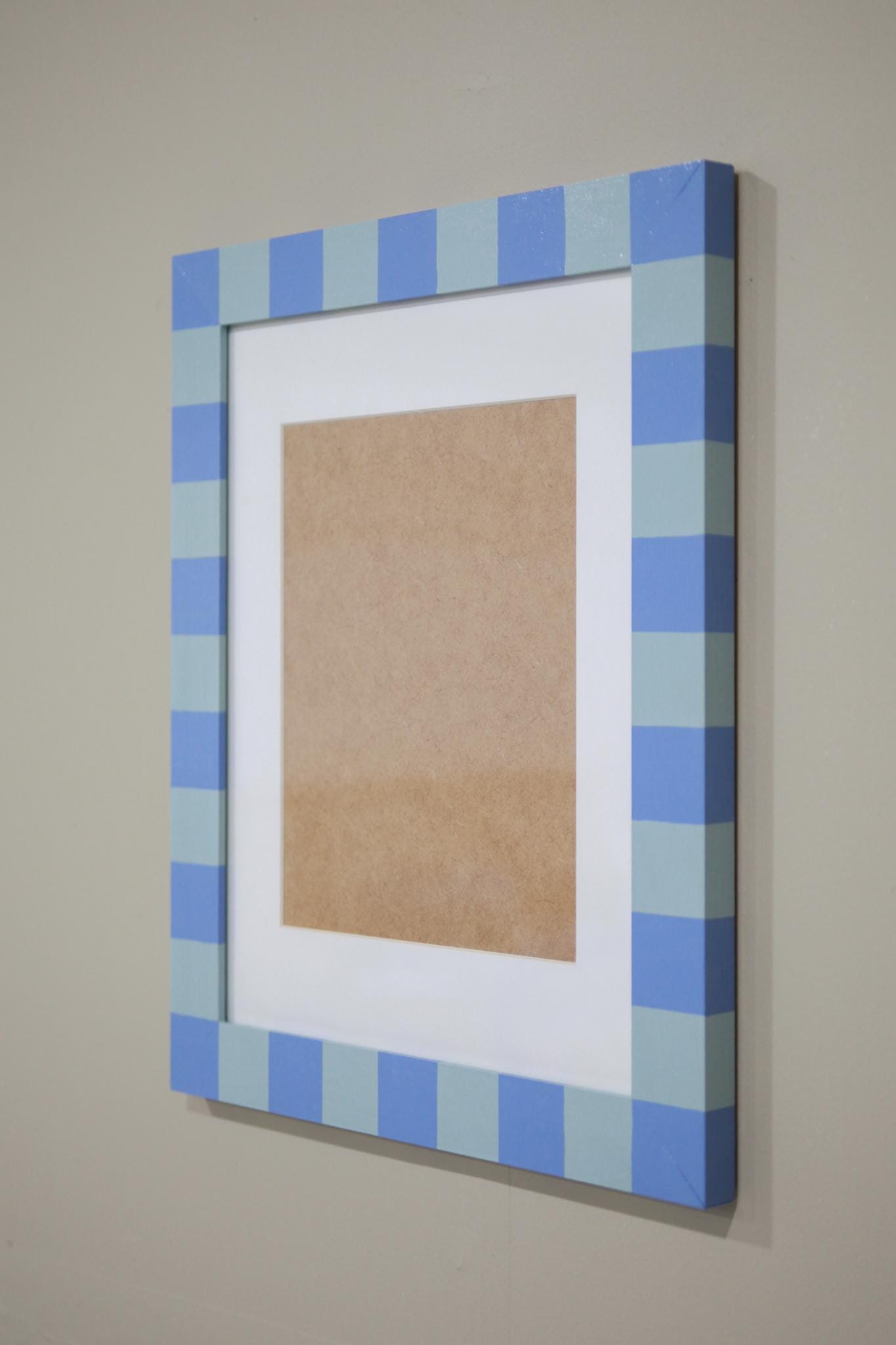 Striped Frame | Checkered Frame | Hand Painted Picture Frames | Cottage ...