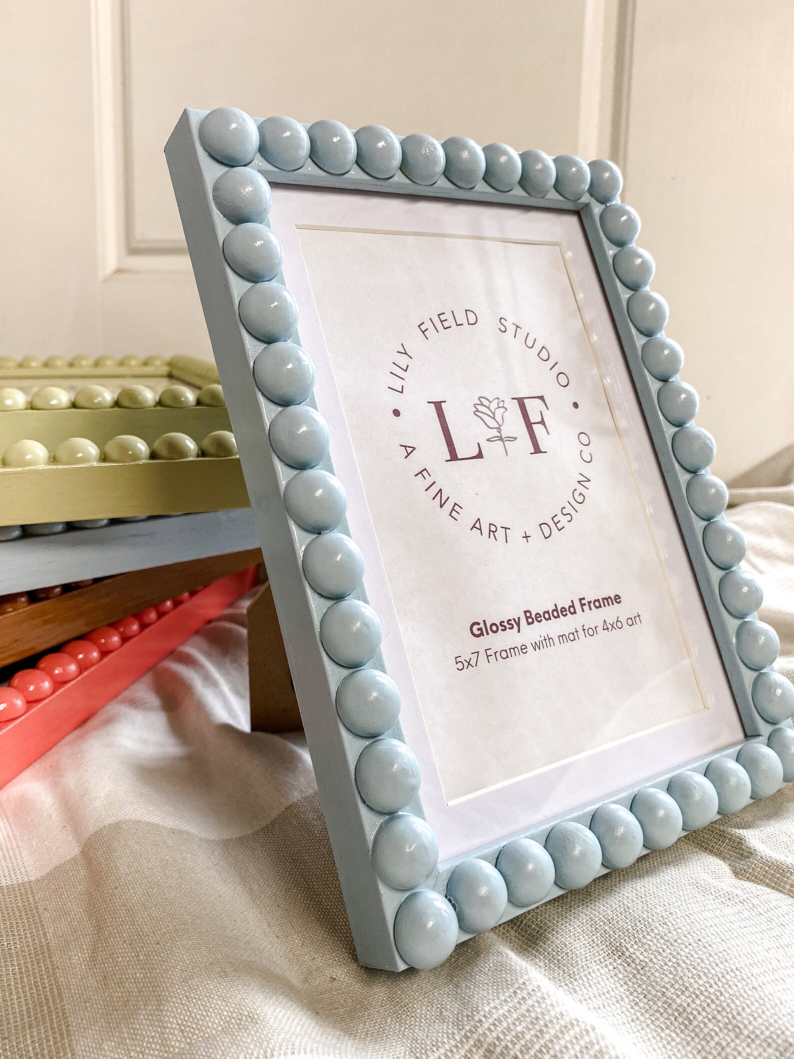 Glossy Beaded-bobbin Picture Frame Lacquered Bobbin Frame - Etsy UK