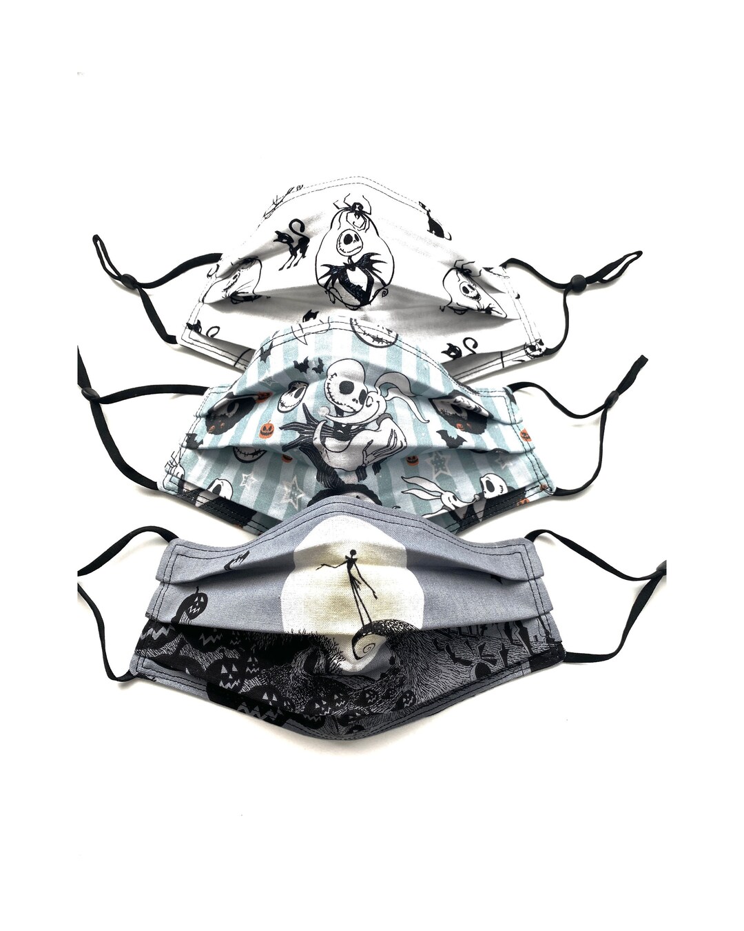ADJUSTABLE Nightmare Before Christmas Jack Skellington Face Mask - Etsy