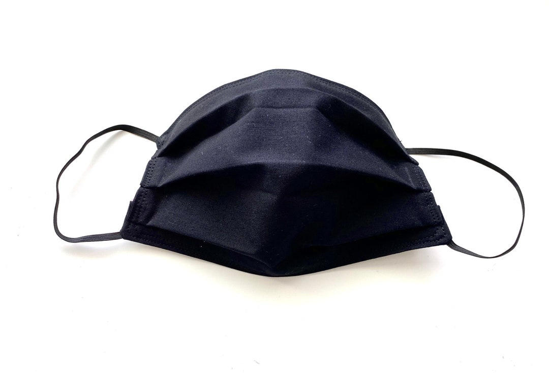 ADJUSTABLE Basic Solid Black Face Mask Men Women Teen Child - Etsy