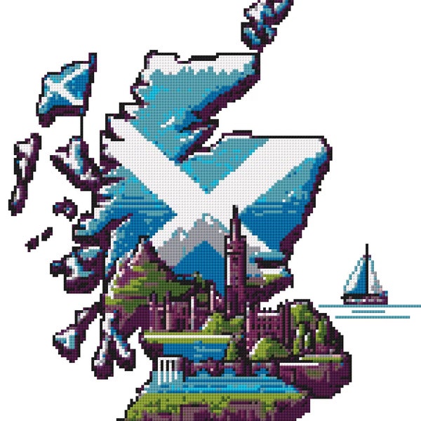 Map Cross Stitch - Etsy