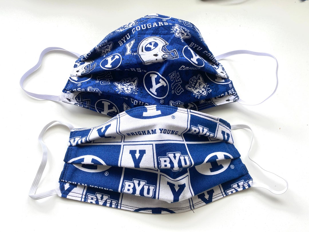 ADJUSTABLE BYU Face Mask Cougars Men, Women, Teen, or Child Sizes - Etsy
