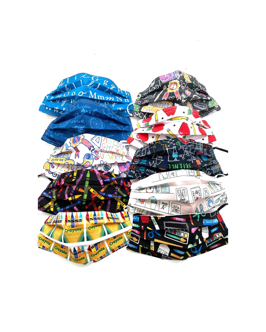 ADJUSTABLE Teacher School Face Mask Men, Women, Teen, Child Sizes - Etsy