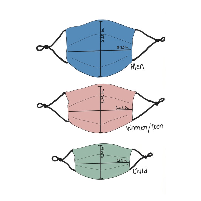 ADJUSTABLE Minnie Mouse Face Mask Kids Women Men Teen - Etsy