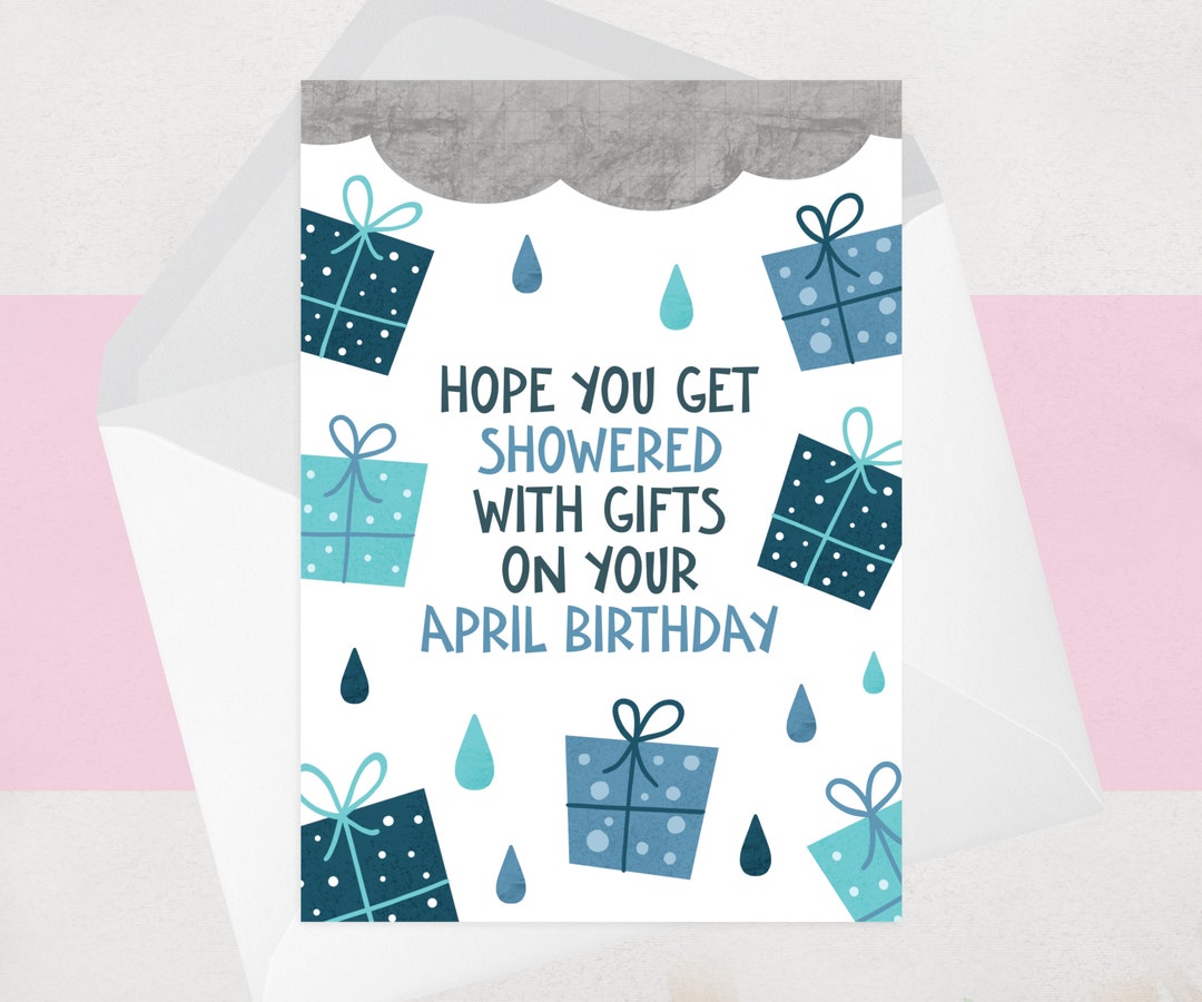 April Birthday Card - Funny Card for April Birthdays - for Him or for ...