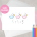 Triplets Birth Card Triplets Birthday Card New Baby, Babies, Triplets ...