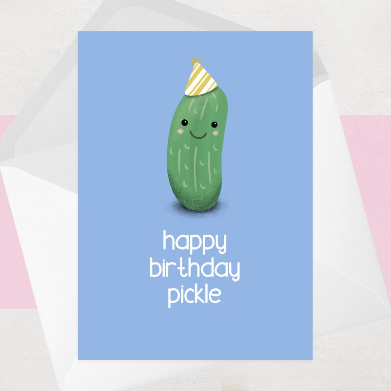 Pickle Card - Etsy