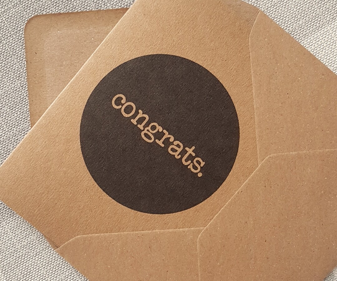 Congratulations Card | Congrats | Simple | Typographic | To.the.point ...