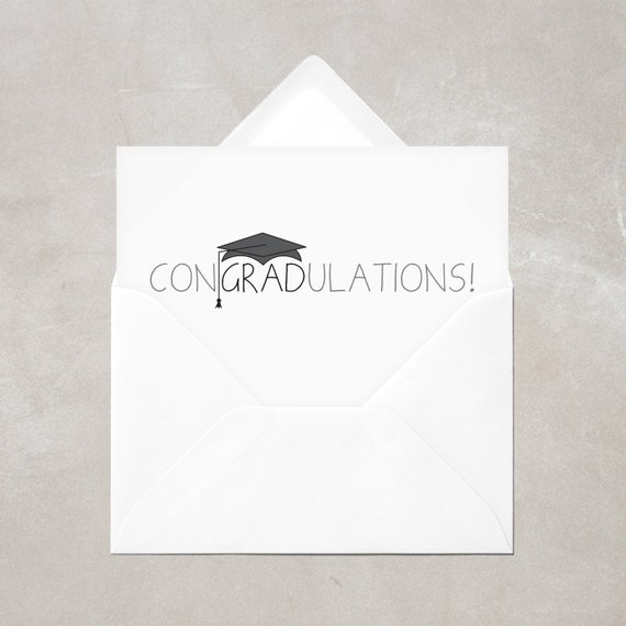 Graduation Congratulations Card for Him Her Son Daughter | Etsy