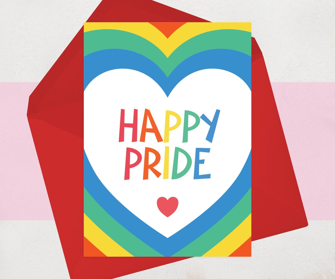 Pride Greeting Card Pride Month Happy Pride LGBTQ Celebration, Gay ...