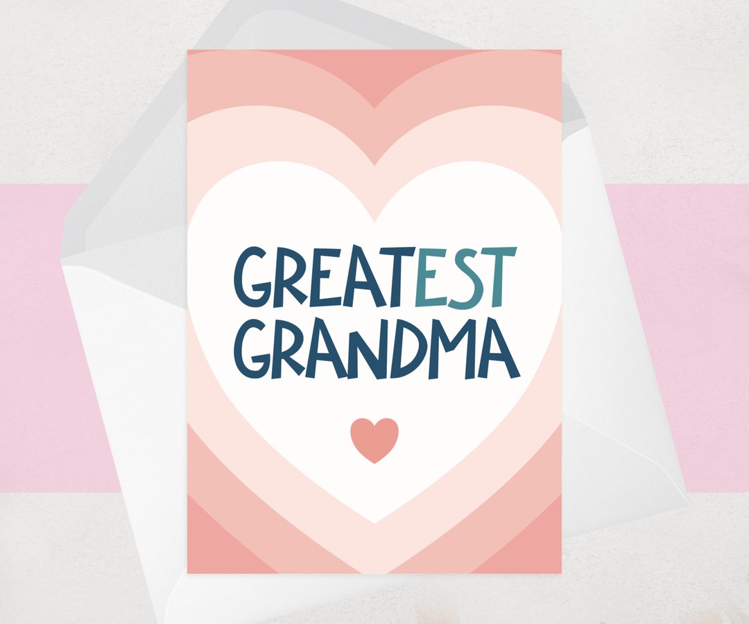 Great Grandma Birthday Card - Greatest Grandma - Special, Heartfelt ...