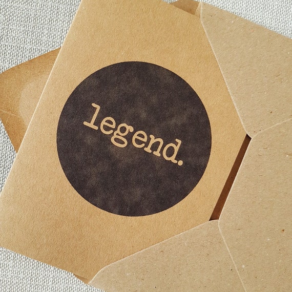 Congratulations Card Legend Good Luck New Job New Baby | Etsy UK