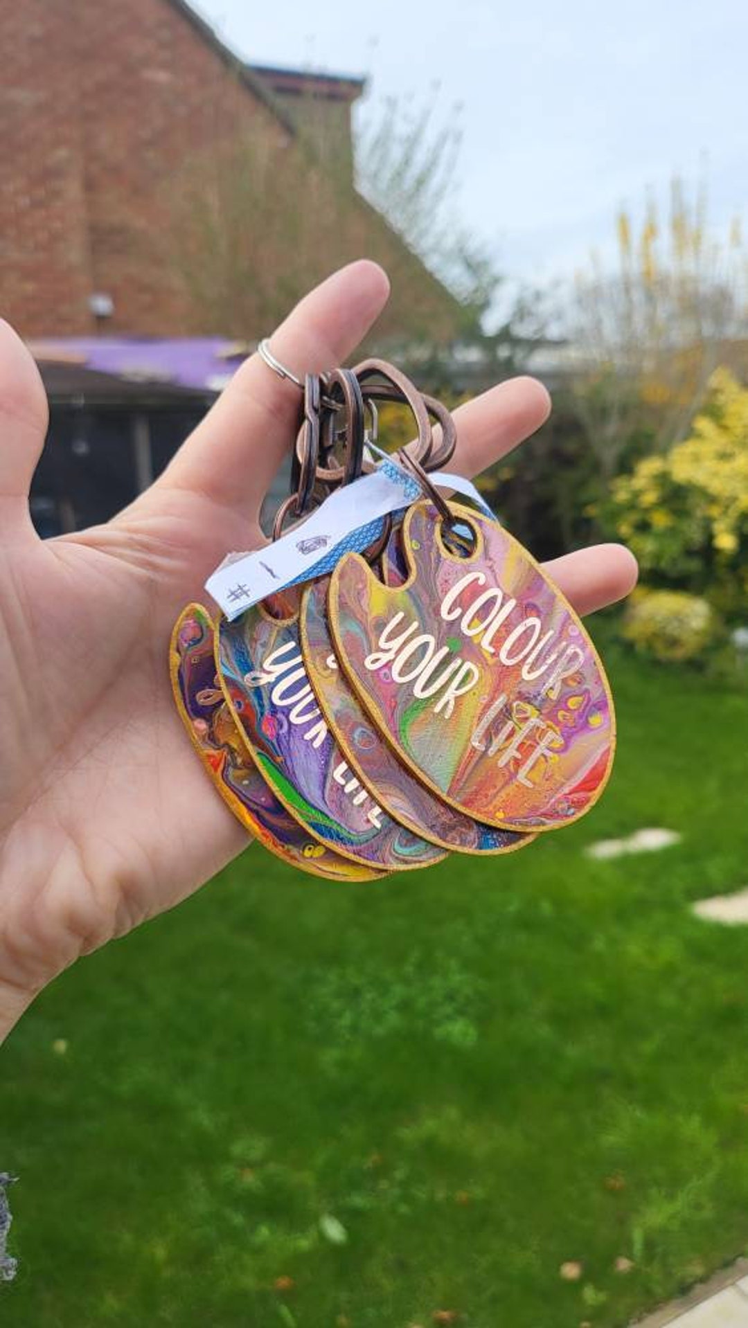 Keyrings | Colourful Accessory for Your Bag | Rainbow Keychain | Colour ...