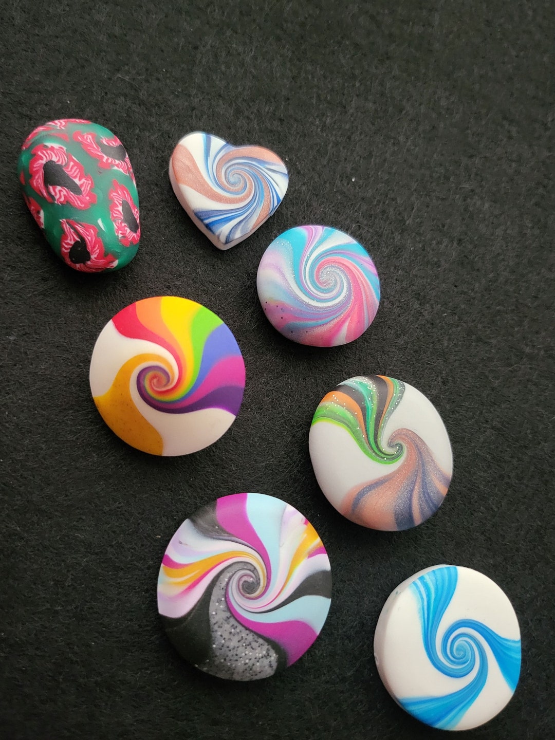 Fidget Pebbles, Anti Stress Sensory Toy, Fidget Worry Stone, Small and ...