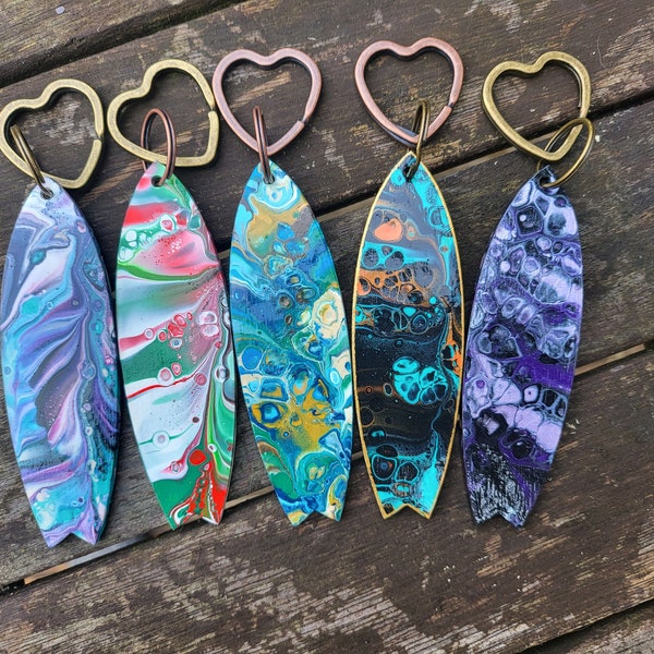 Surfboard Keyrings - Etsy