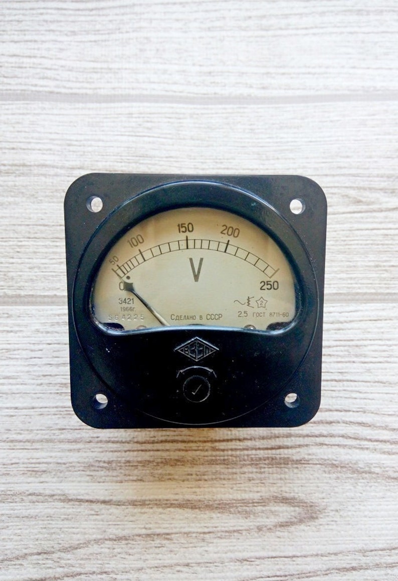 Timeless Voltmeter - Steampunk Style Collectible - Classic Voltmeter ...