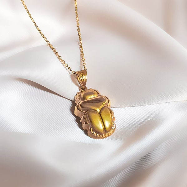 Scarab Necklace - Etsy