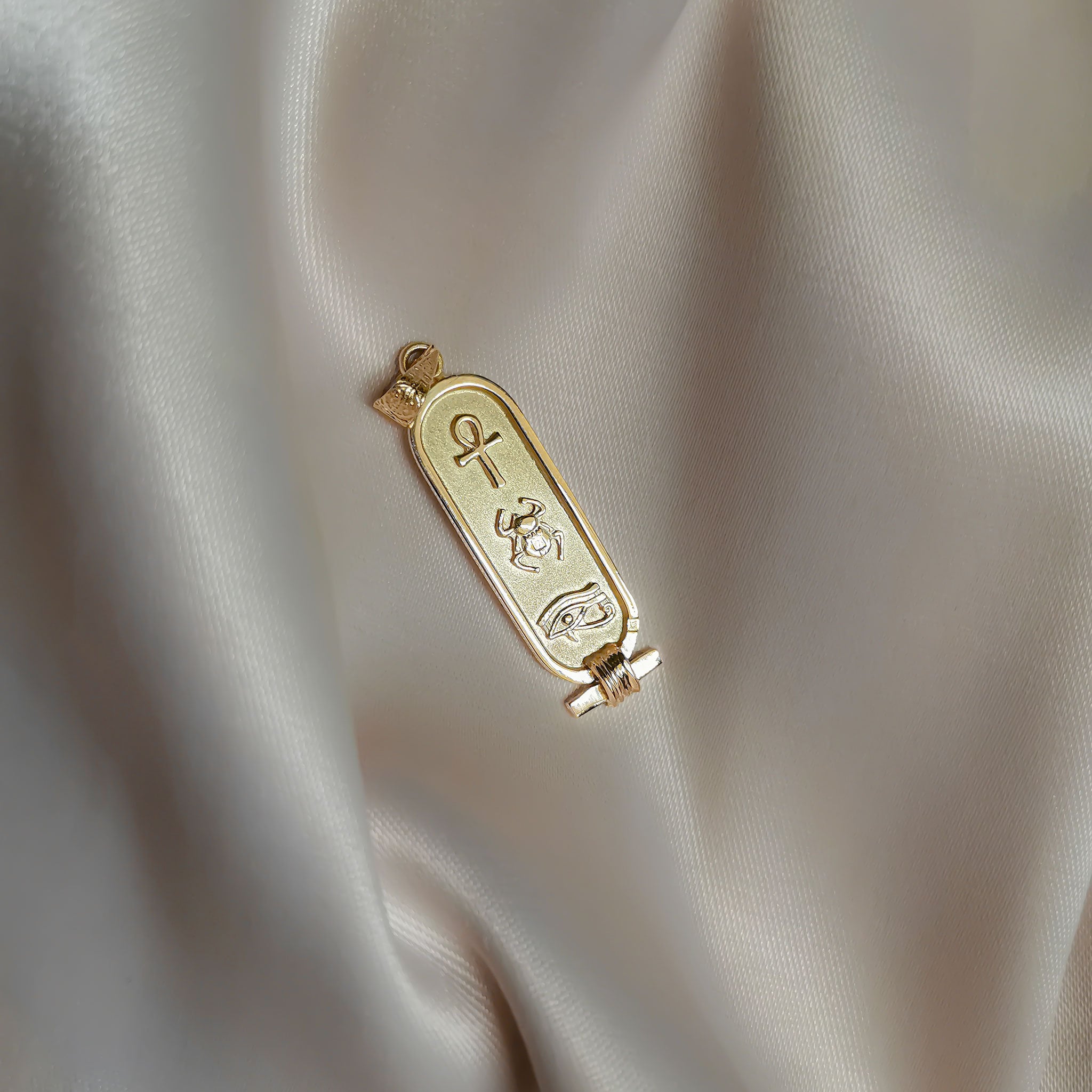 18K Gold Cartouche, Custom Made Cartouche Pendant, Egyptian ...