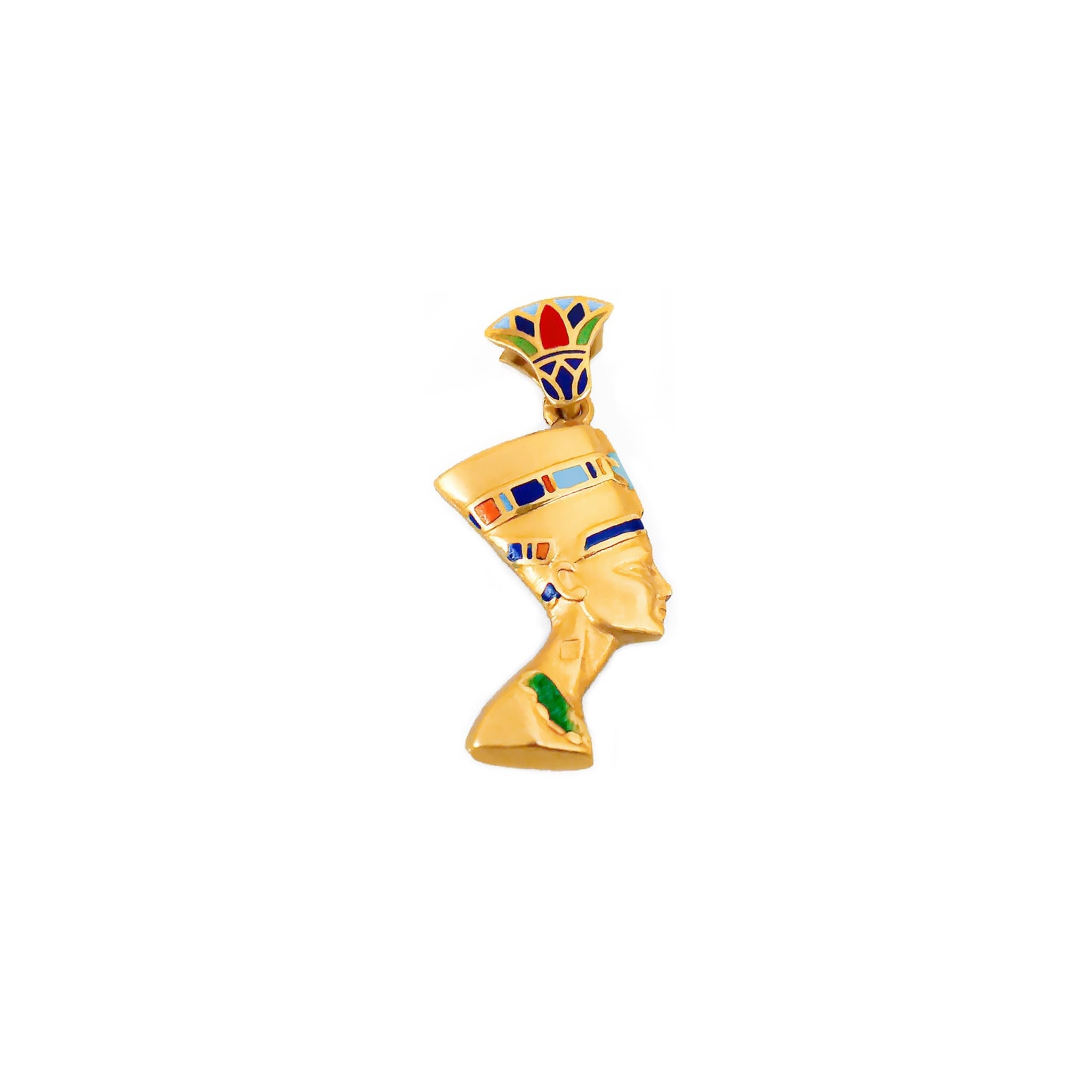 Nefertiti Pendant, 18k Gold Nefertiti, Nefertiti Jewelry, Egyptian ...