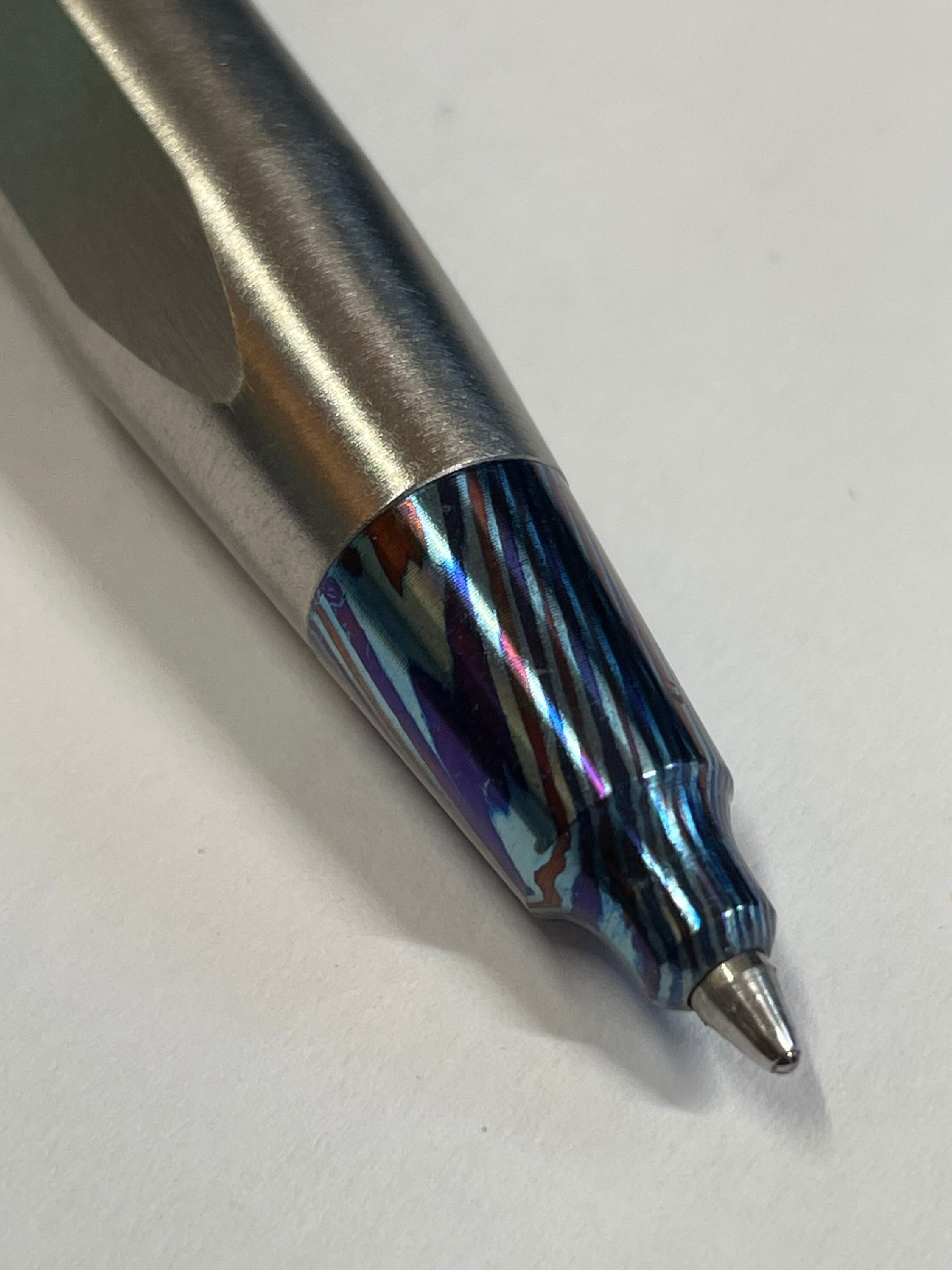 timascus tip/bolt with Titanium Ti-Angle EDC pen Papercraft ...