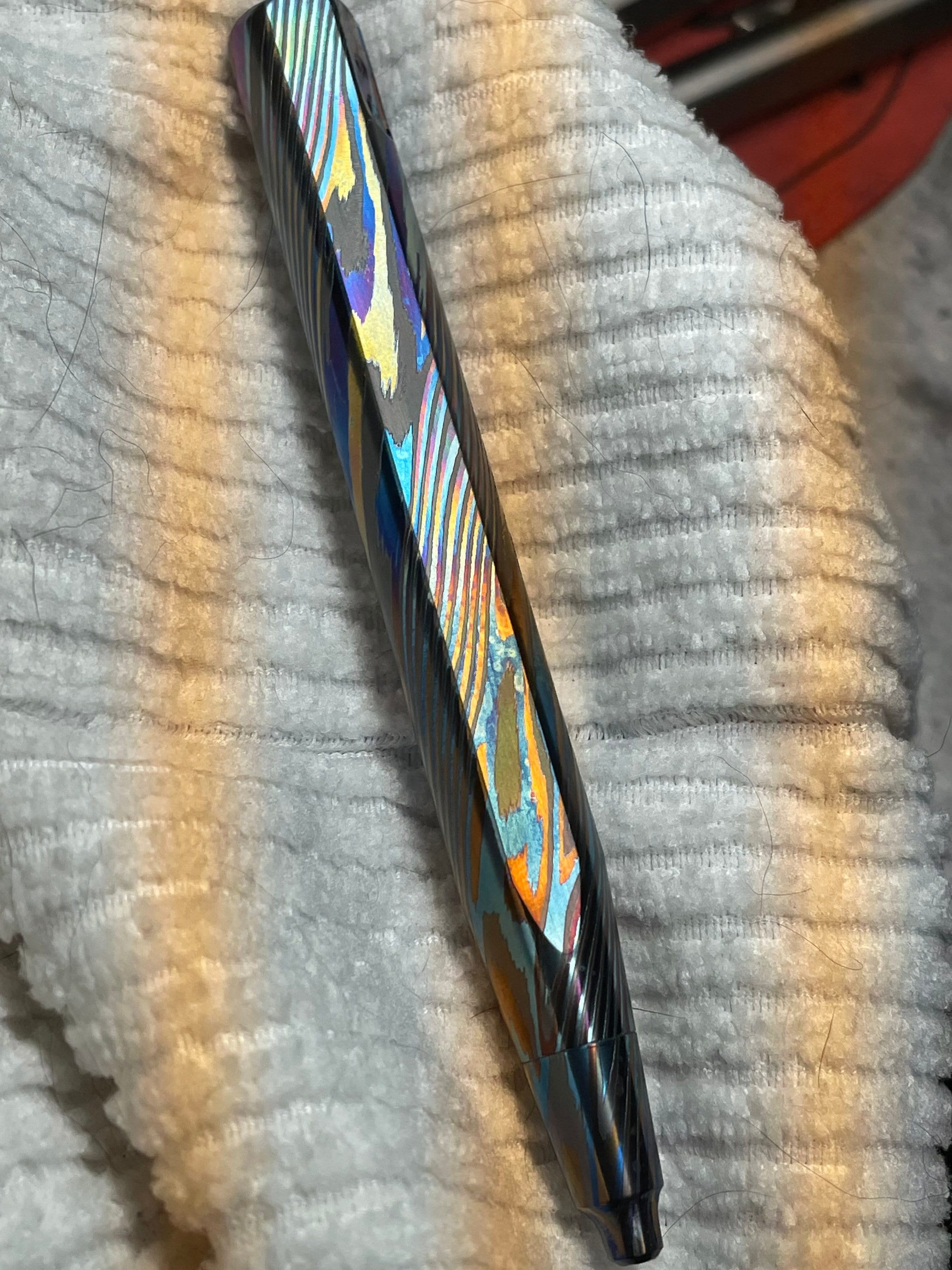 timascus tip/bolt with Titanium Ti-Angle EDC pen Papercraft ...