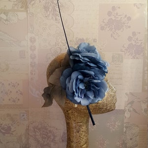 Ophelia Wedgewood Blue Rose and Butterfly Fascinator. Perfect for ...