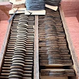 DMC Floral Wood Embroidery Floss Organizer: 4-drawer Storage Cabinet ...