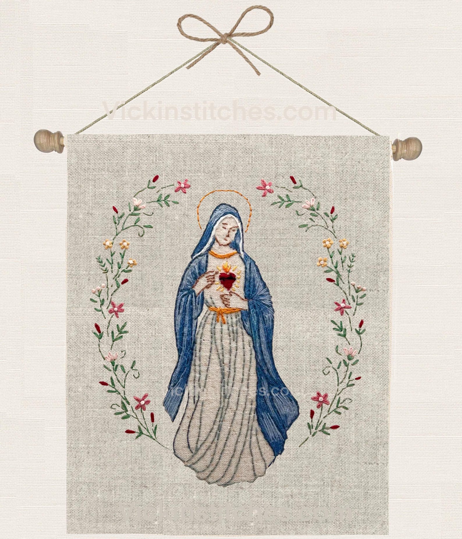 Hail Mary, Mother of God, Holy Mother Embroidery Kit. Madonna - Etsy