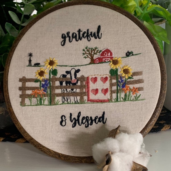 Barn Embroidery - Etsy