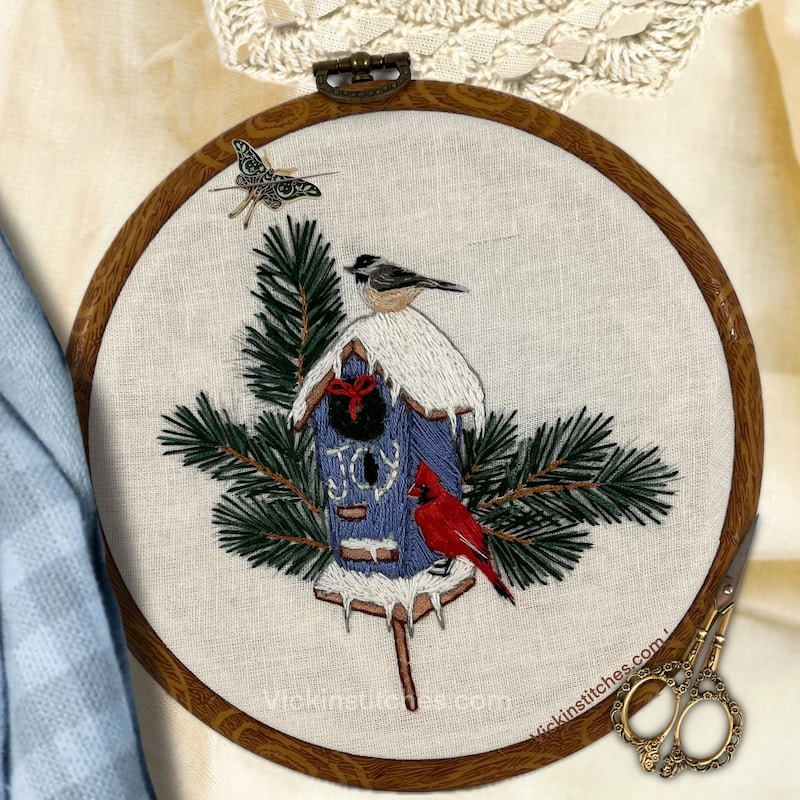 Cardinal Embroidery - Etsy