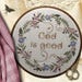 Christian Floral Hoop Art Kit: "god is Good" Christian Decor - Etsy
