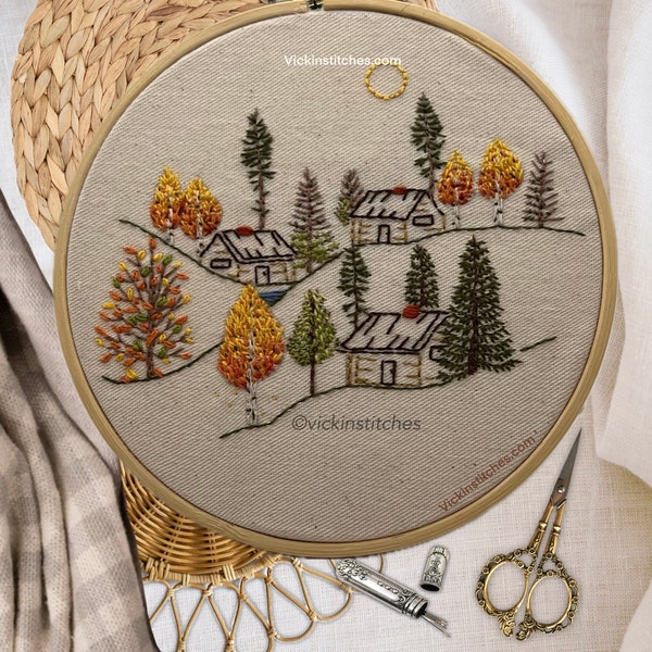 Fall Embroidery Kits - Etsy