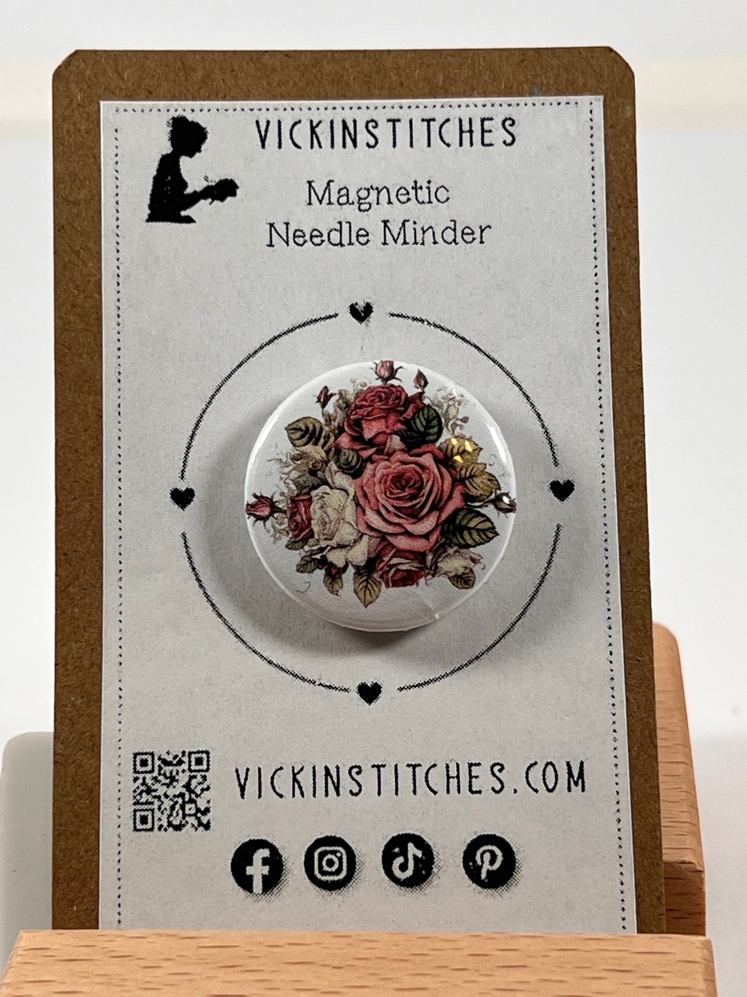 Unique Floral Needle Minders, Needle Magnets, Needle Nannies, Assorted ...