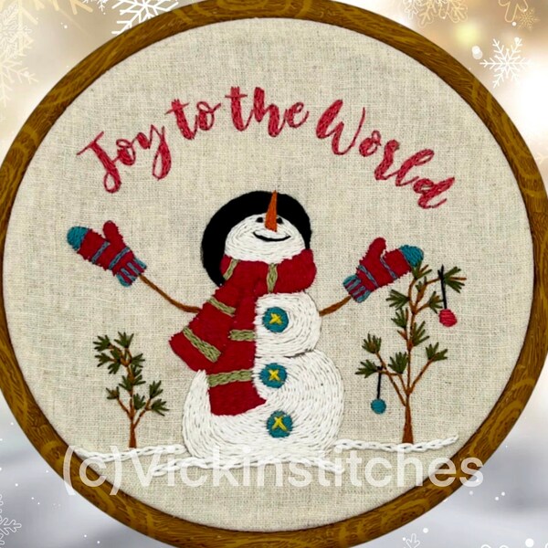 Embroidery Kit Winter Scene - Etsy