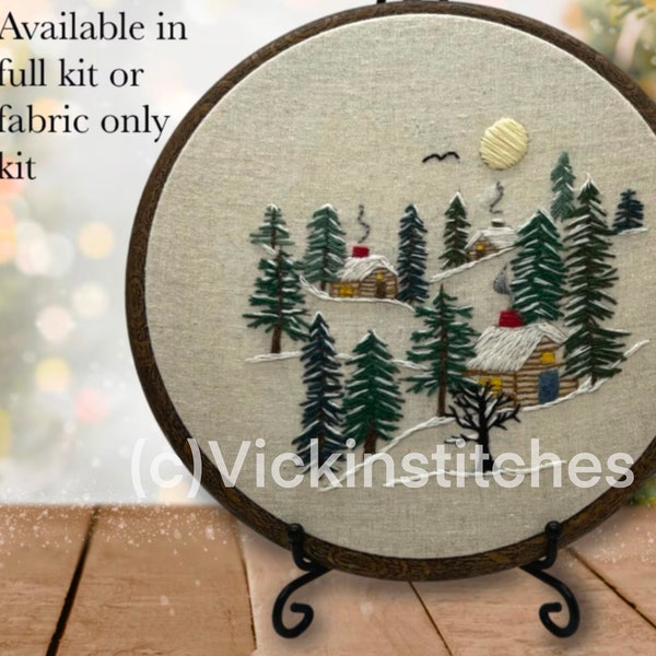 Cabin Embroidery - Etsy