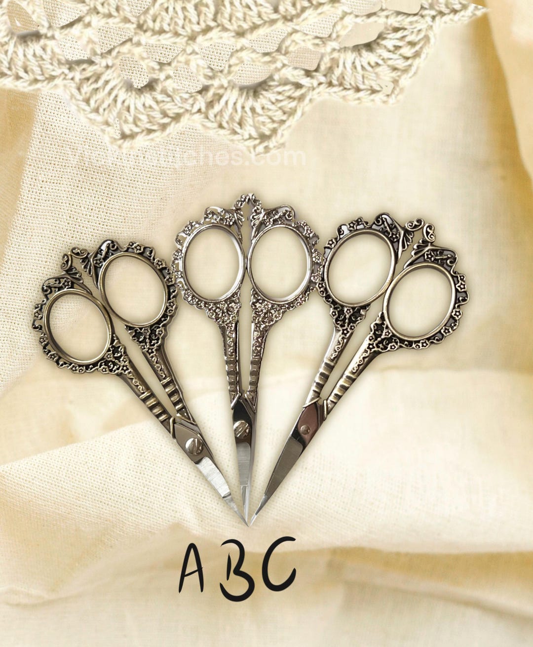 Pretty Vintage Style Embroidery Scissors. Sharp Stainless Steel ...
